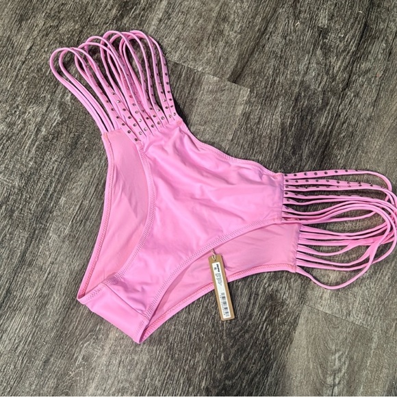 SKIMS | Swim | Skims Nwt Rhinestone Strappy Bikini Bottoms | Poshmark